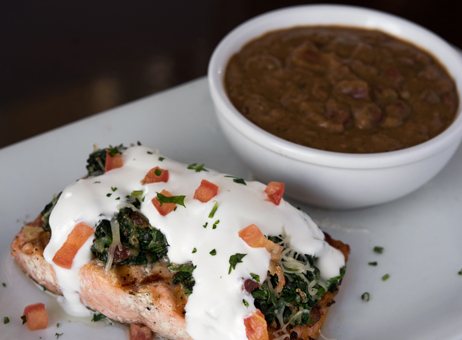 Recipe: Salmon Rockefeller with Champagne Cream Sauce - Jacksonville ...