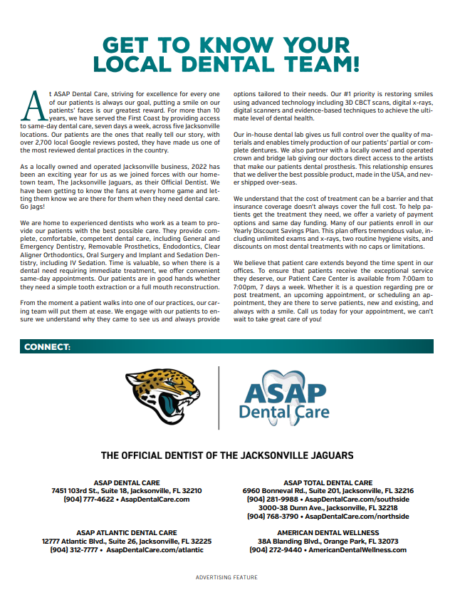 ASAP Dental | Jacksonville Magazine